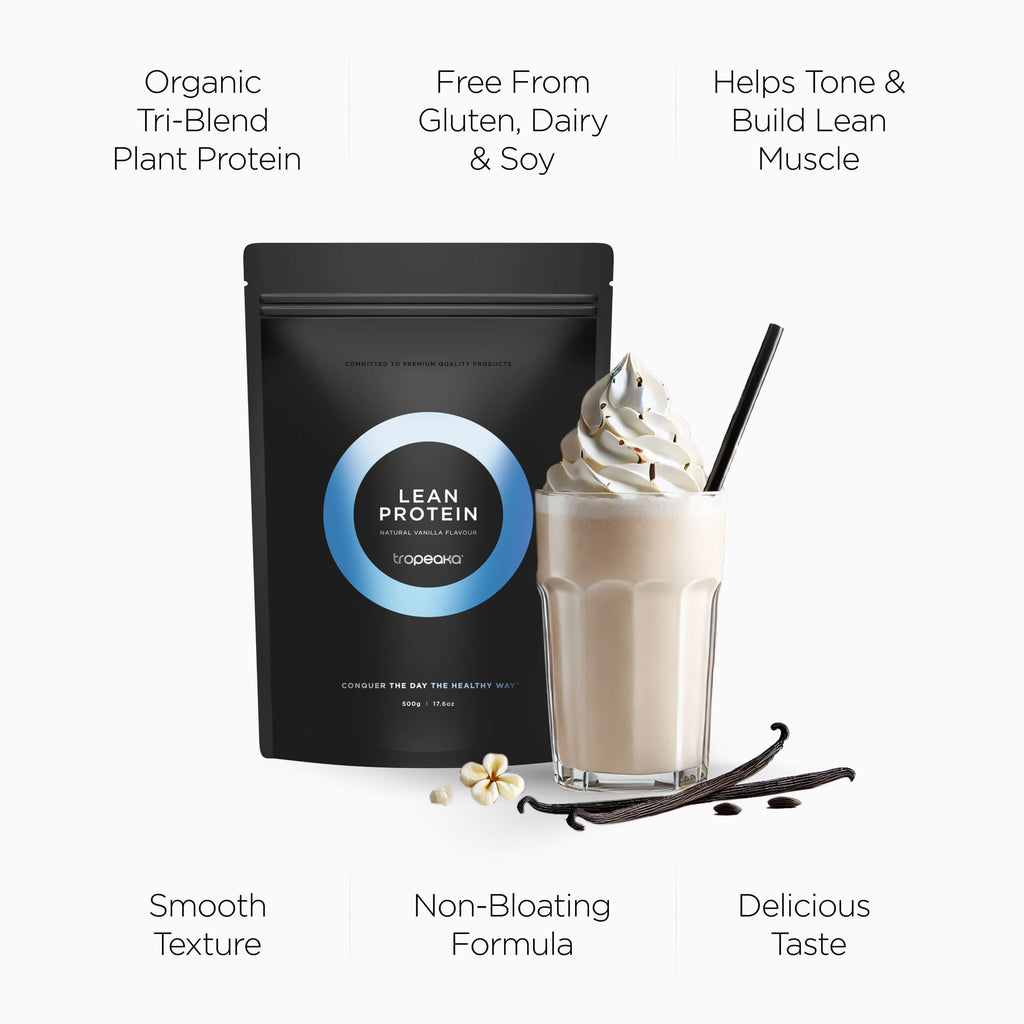 Lean Protein Powder Vanilla | Organic Plant Protein | Tropeaka