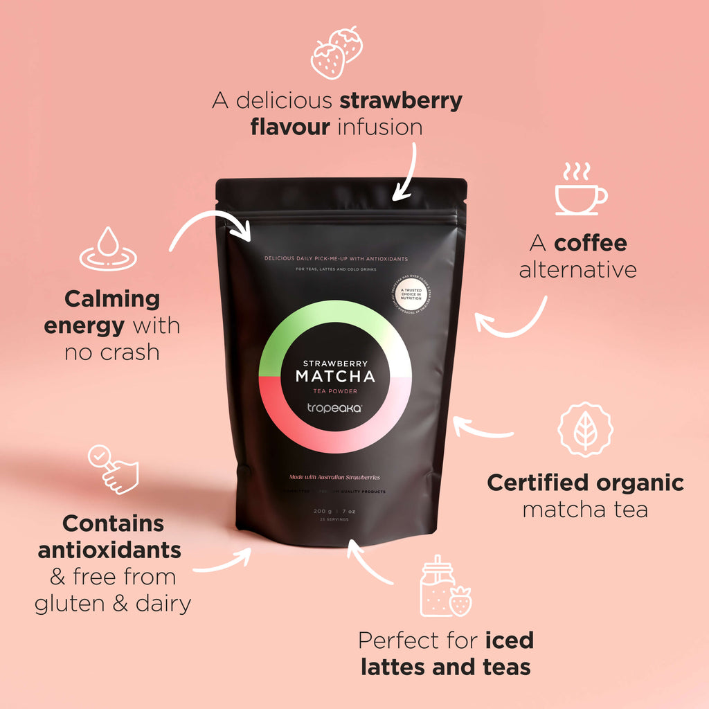Strawberry Matcha Tea Powder | Organic Matcha Green Tea Powder ...